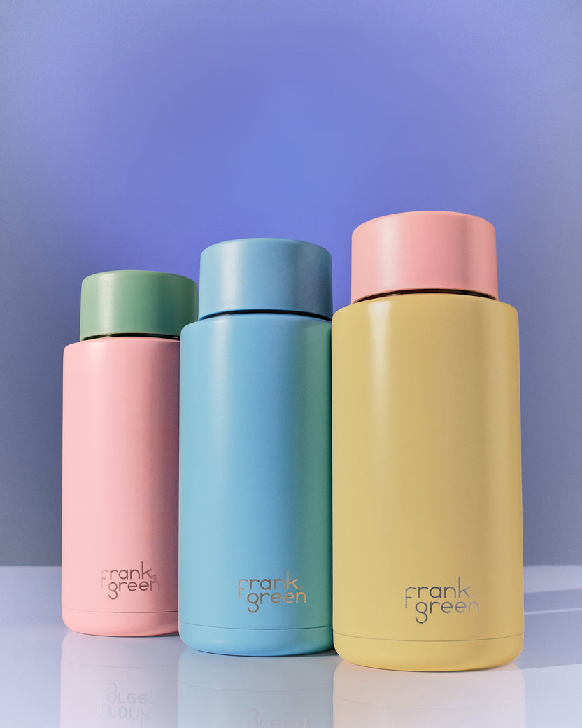 Ceramic Reusable Bottle - 34oz / 1,000ml - Neon Pink – frank green ...